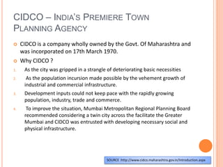 Cidco- NAVI MUMBAI | PPTX