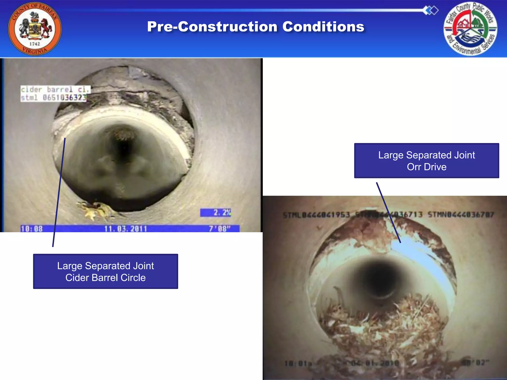 Storm Pipe Rehabilitation at Cider Barrel Circle and Orr Drive | PDF