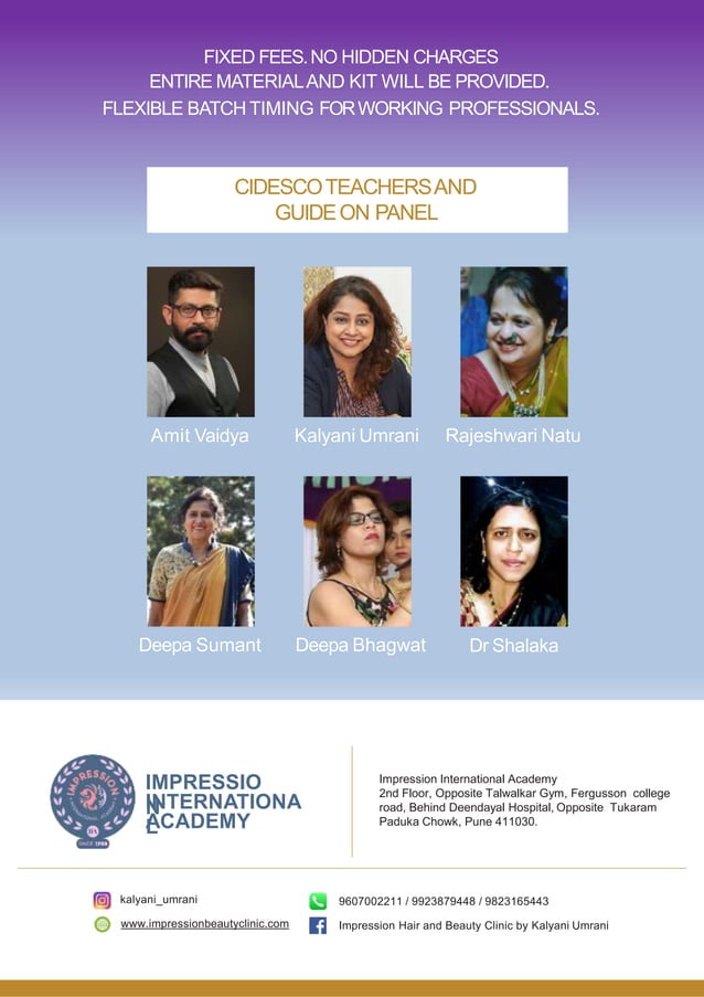 Cidesco makeup diploma | PPTX