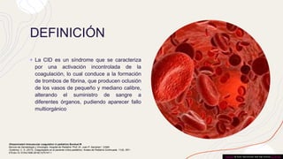 Coagulacion Intravascular Diseminada en Pediatria.pptx