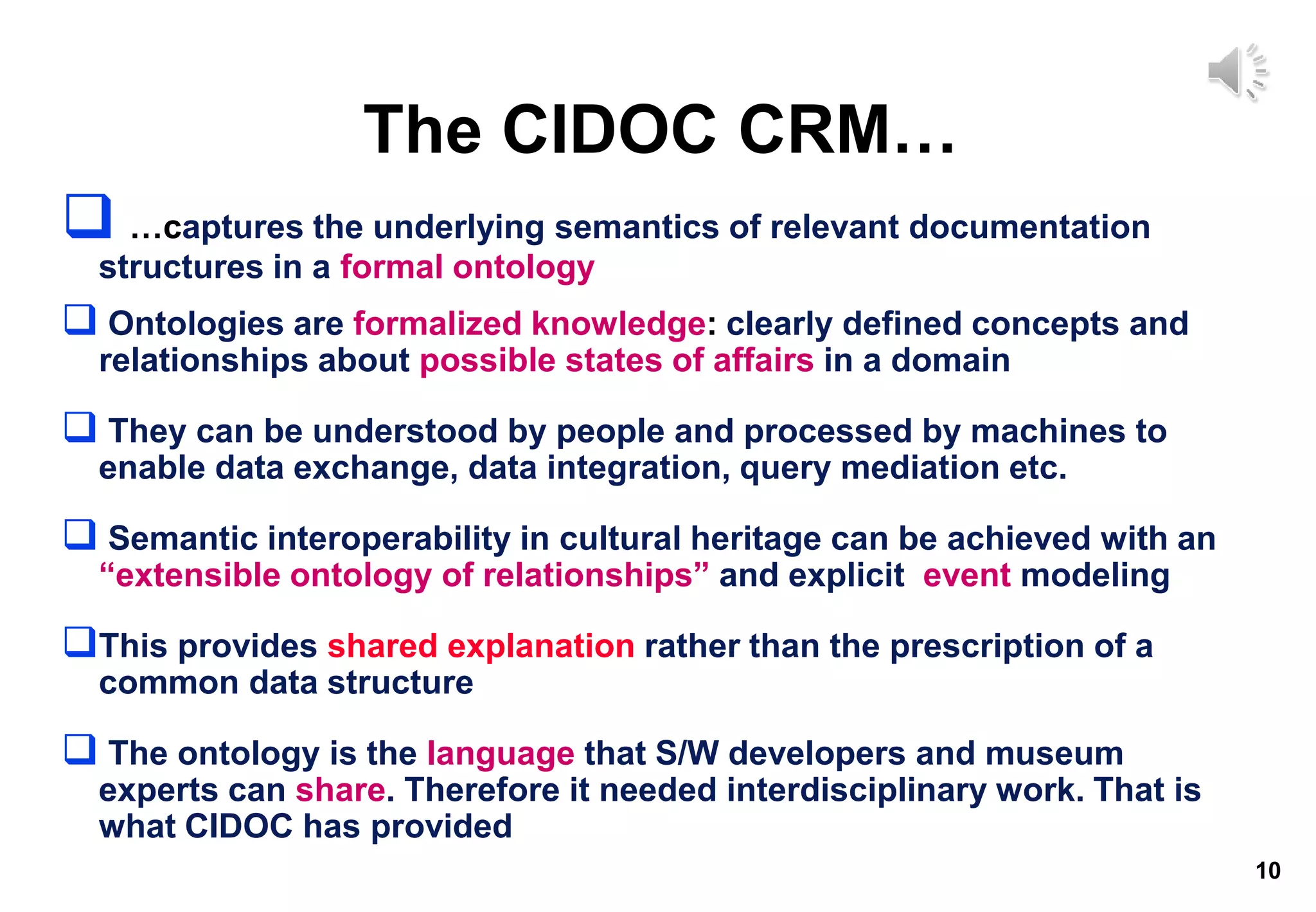 CIDOC CRM Tutorial | PPT