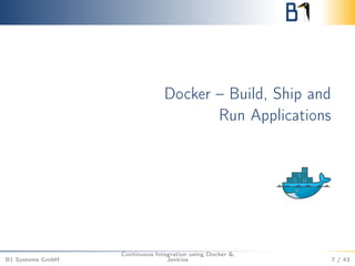 Continuous Integration using Docker & Jenkins | PPT