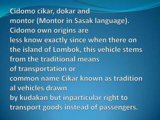 Cidomo.explanation by sholihin ramadhan | PPTX