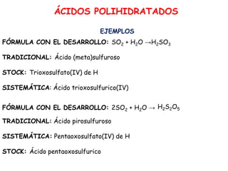 Formulación y nomenclatura de los ácidos ternarios | PPTX