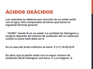 áCidos oxácidos | PPTX
