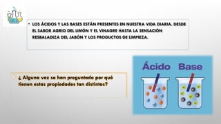 ÀCIDOS Y BASES- DIASPOSITIVA REACCIONES QUIMICAS | PPTX