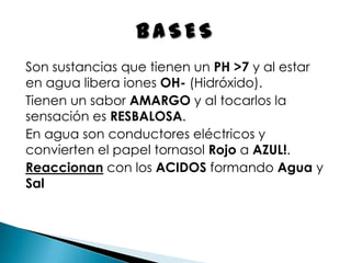 áCidos y bases en el cuerpo humano