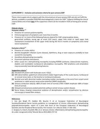 Cidp diagnostic criteria | PDF | Brain and Nervous System Disorders ...
