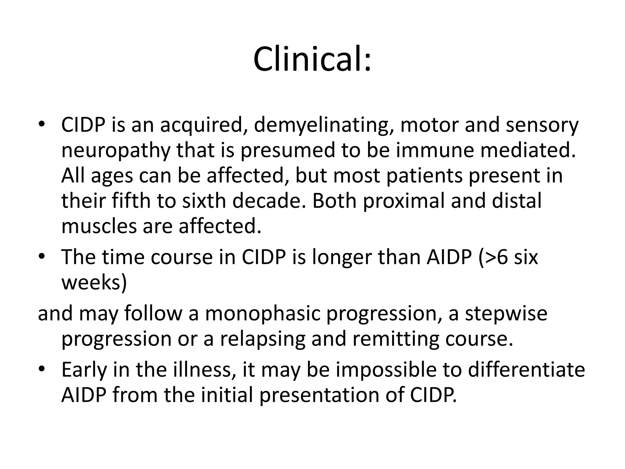 CIDP and NCS protocol | PPTX