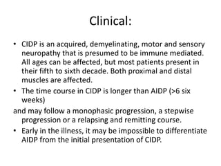 CIDP and NCS protocol | PPTX