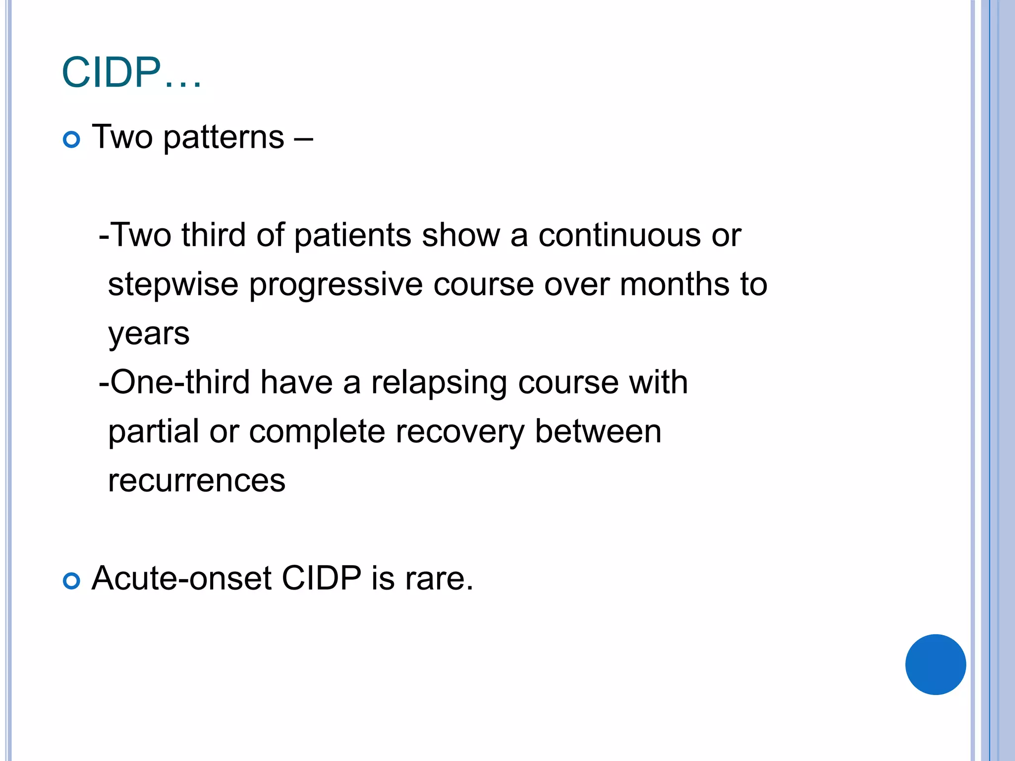 CIDP recent advances | PPTX