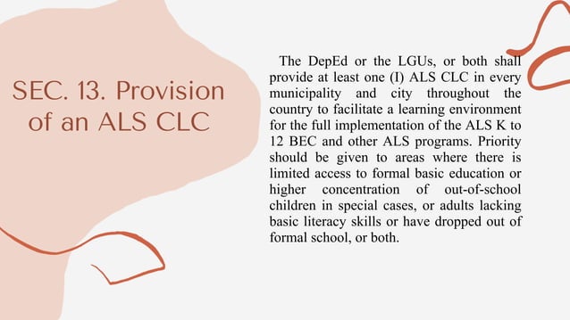CID PRESENTATION ALS LAW.pptx | Special Education | Education