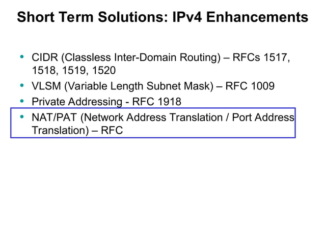 Classless Interdomain Data Routing CIDR.ppt