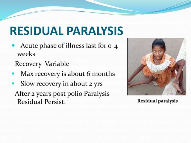 Poliomyelitis | PPTX | Physical Therapy | Wellness