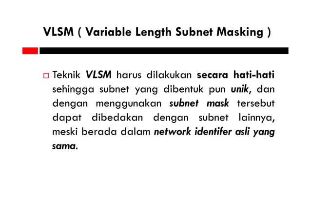 CIDR dan VLSM Modul di jaringan komputer | PDF