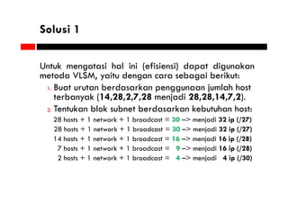 CIDR dan VLSM Modul di jaringan komputer | PDF