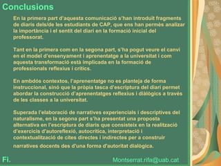 Diaris de pràctiques | PPT