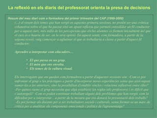 Diaris de pràctiques | PPT