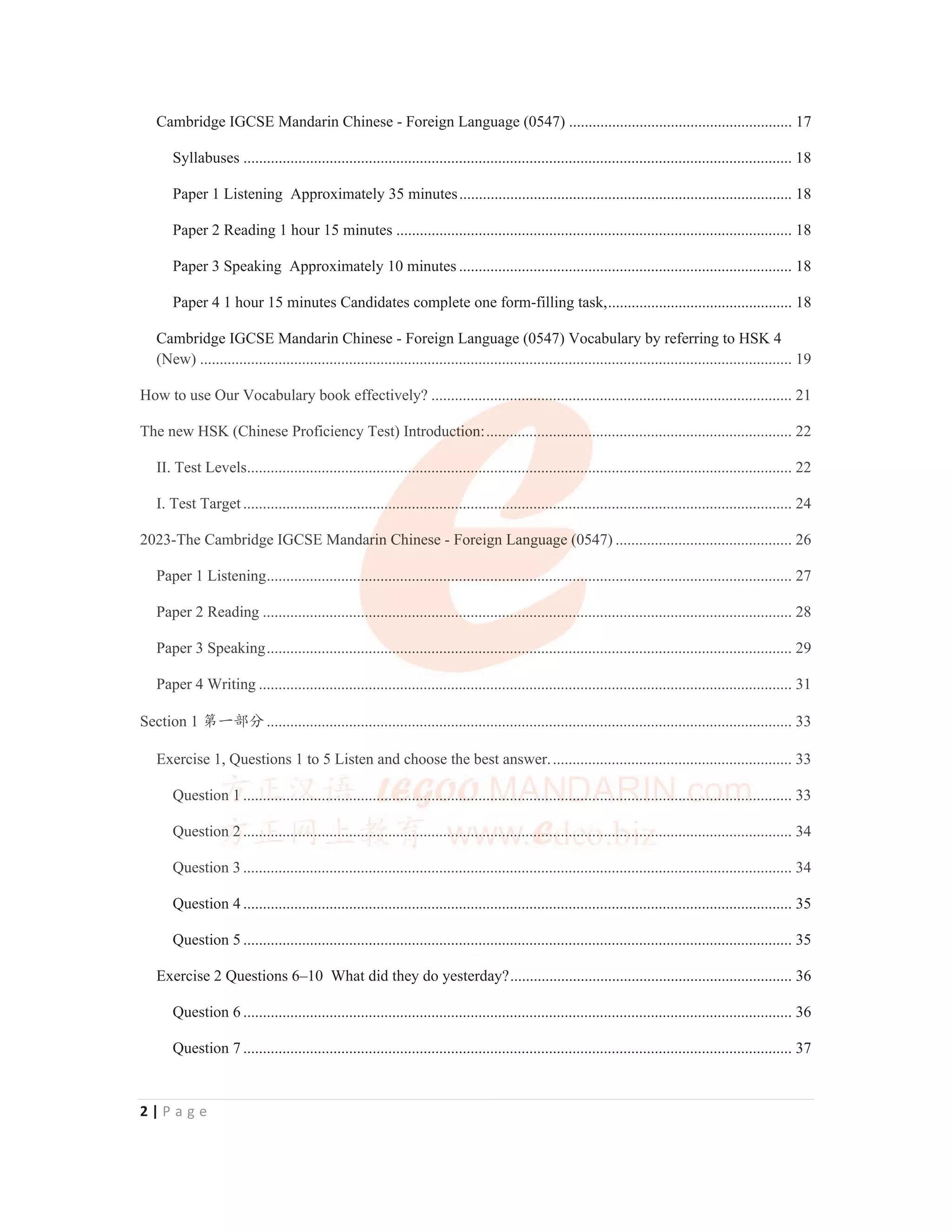 Cambridge IGCSE Chinese 0547-12 Paper 1 2022 Listening Set 2 ...