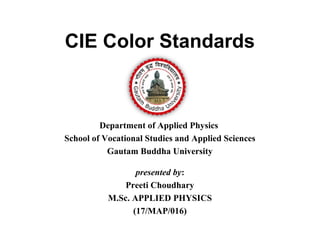 CIE color standards | PPT