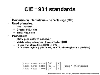CIE color standards | PPT