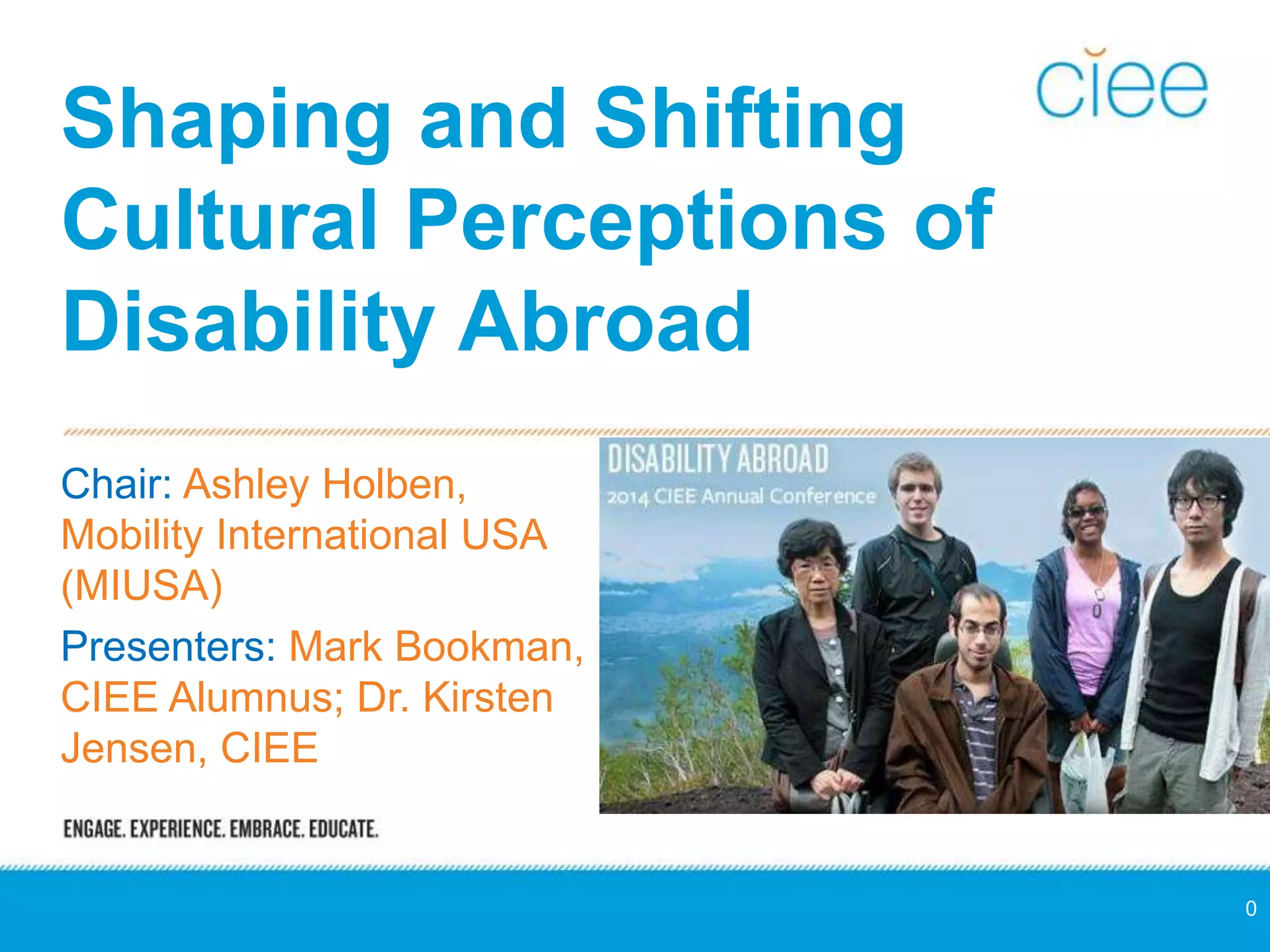 Shaping and Shifting Cultural Perceptions of Disability Abroad | PPTX ...