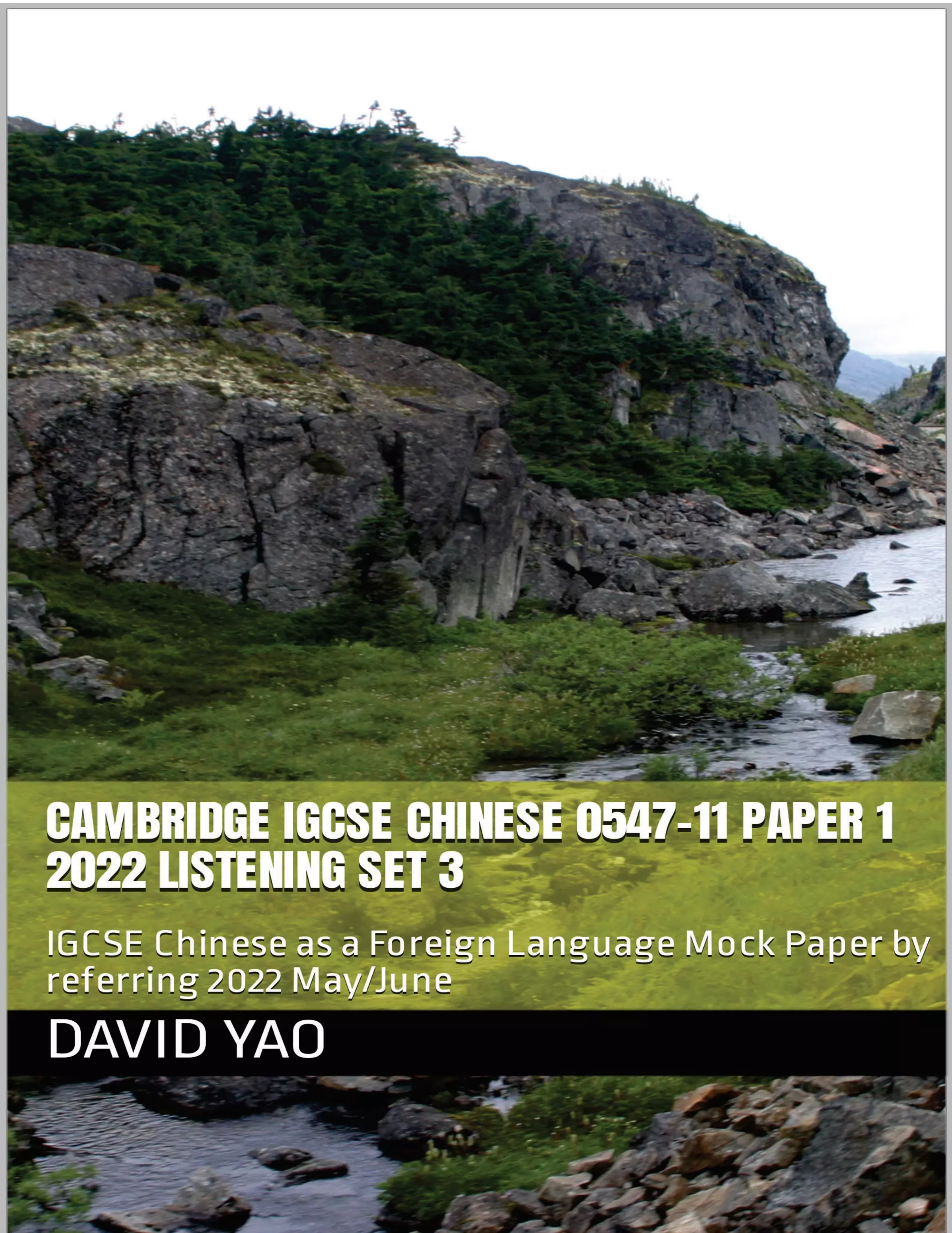 Cambridge IGCSE Chinese 0547-13 Paper 1 2022 Listening Set 3 ...