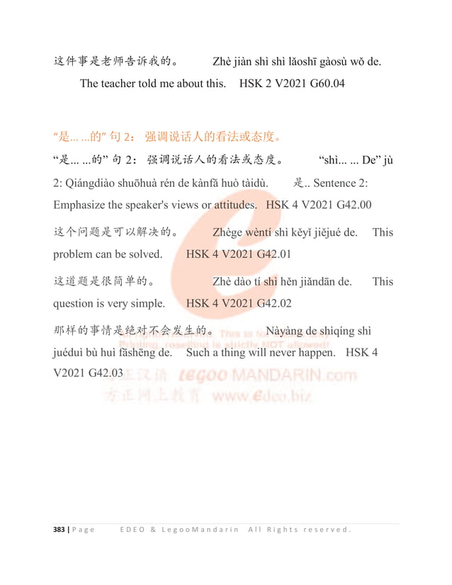 CIE IGCSE Chinese Grammar (0523 Second Language) 2021 Edition ...