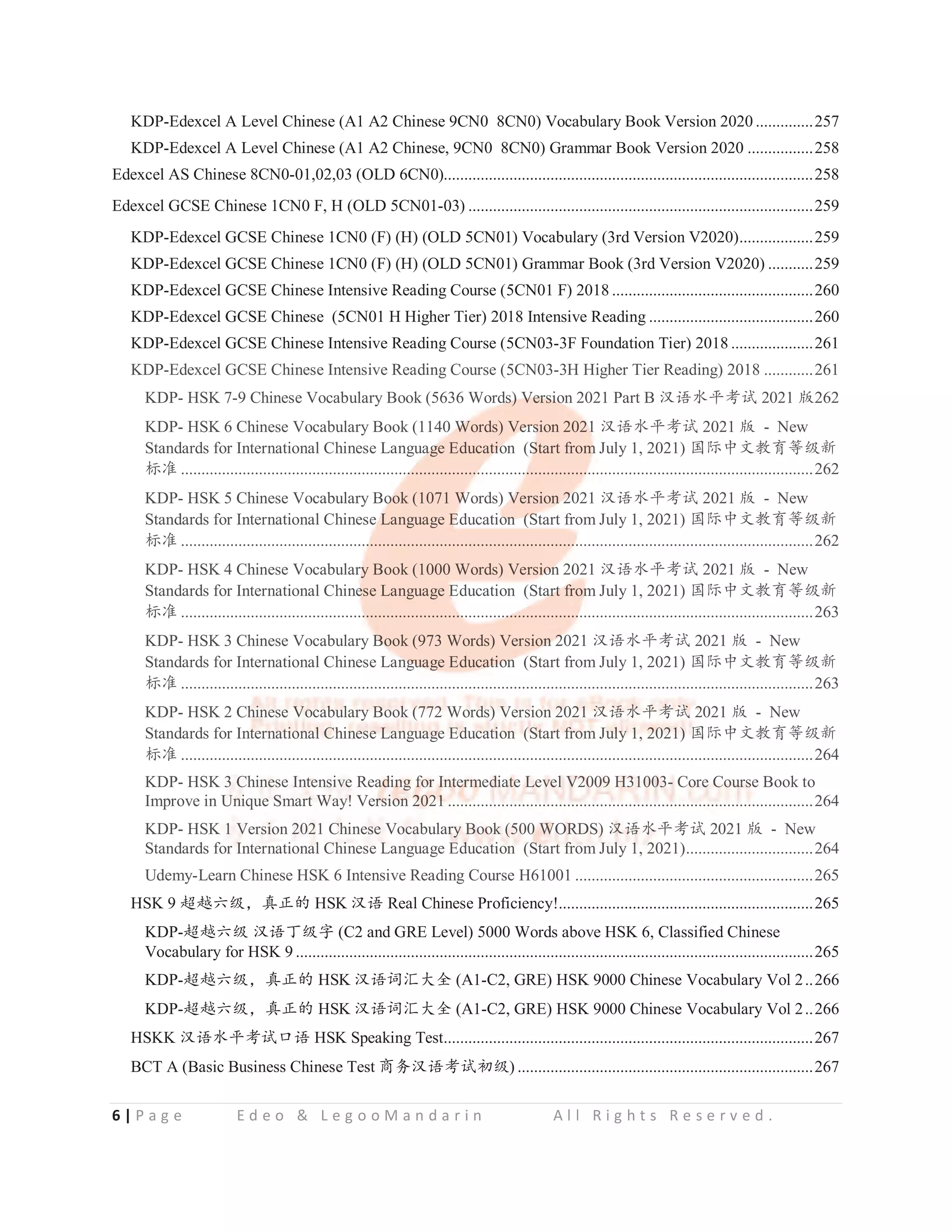 Cie igcse chinese vocabulary (foreign language 0547) v2022 2024 sample ...