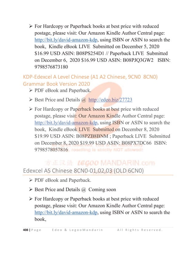 Cie igcse chinese vocabulary second language (0523) v2022 2024 sample | PDF