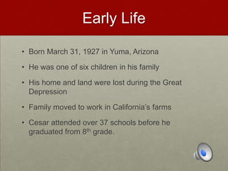 Cesar Chavez Presentation | PPTX