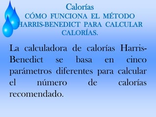 CALCULAR CALORIAS_BIOQ | PPT