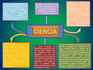 Ciencia fundamentos y metodo | PPTX