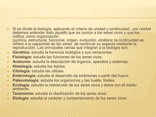 Ciencias biologicas | PPTX