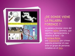 Ciencias forenses | PPTX