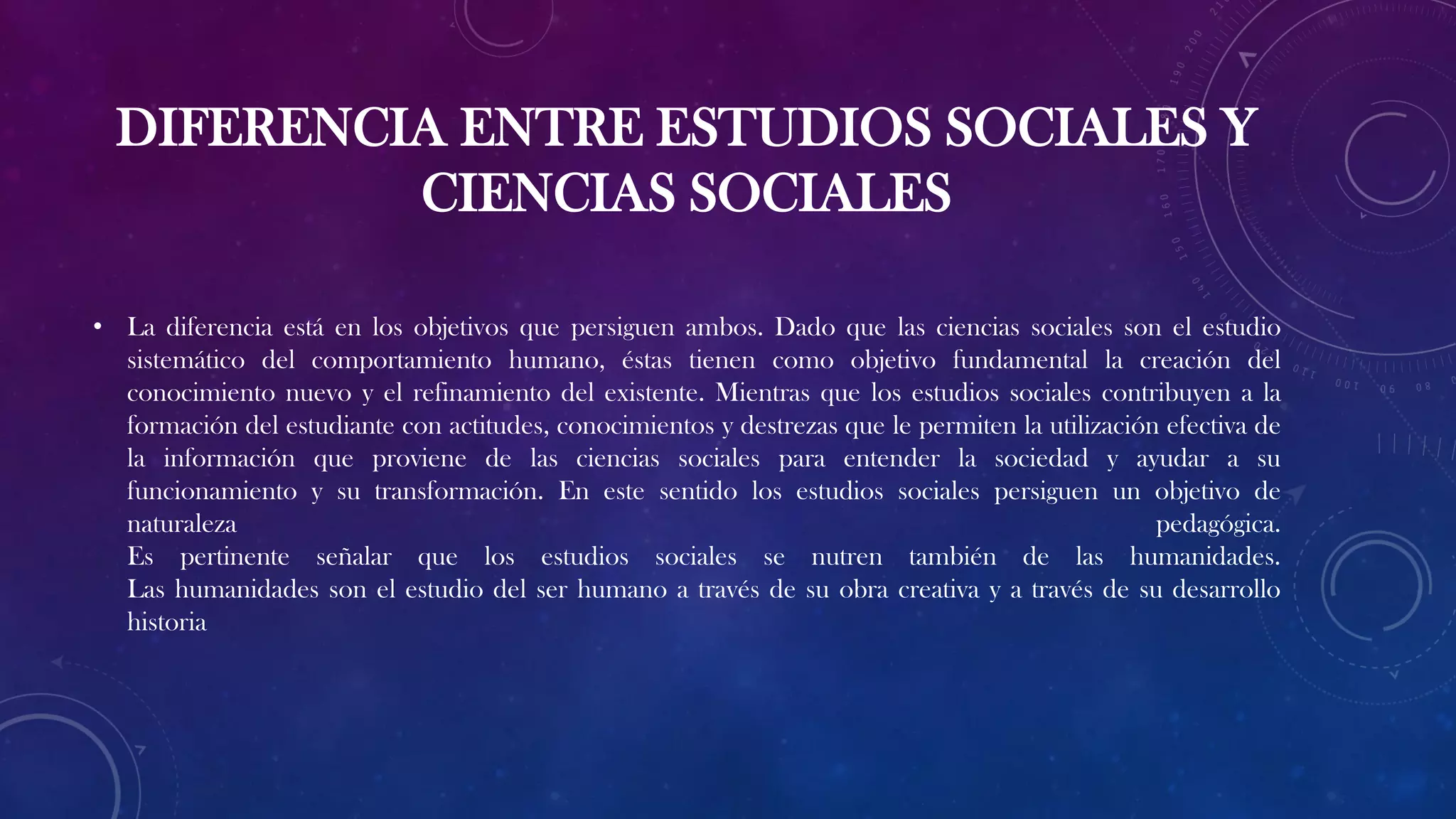 Ciencias sociales y estudios sociales | PPT