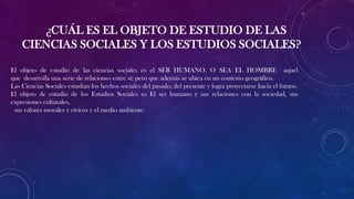 Ciencias sociales y estudios sociales | PDF