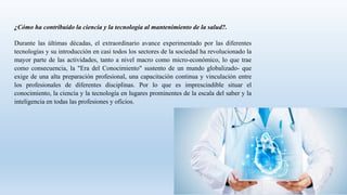 Ciencia tec, en la salud | PDF