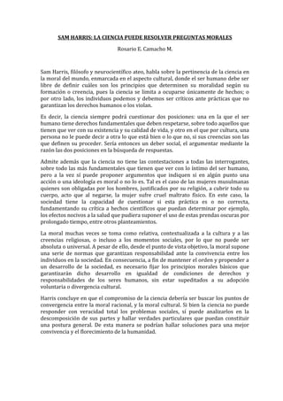 Ciencia y moral | DOC