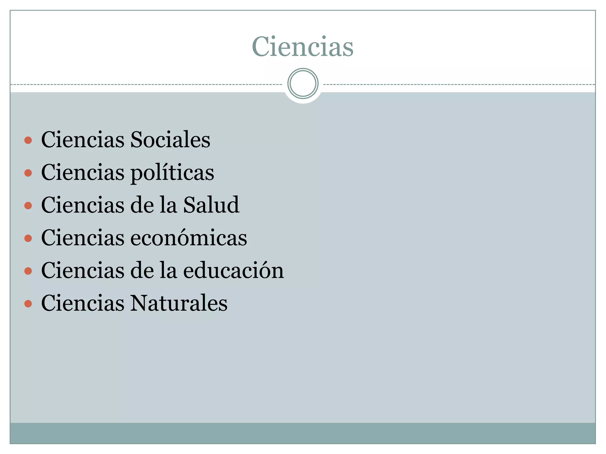Ciencia y sus ramas | PPTX