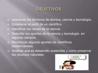 Ciencia y tecnología | PPTX