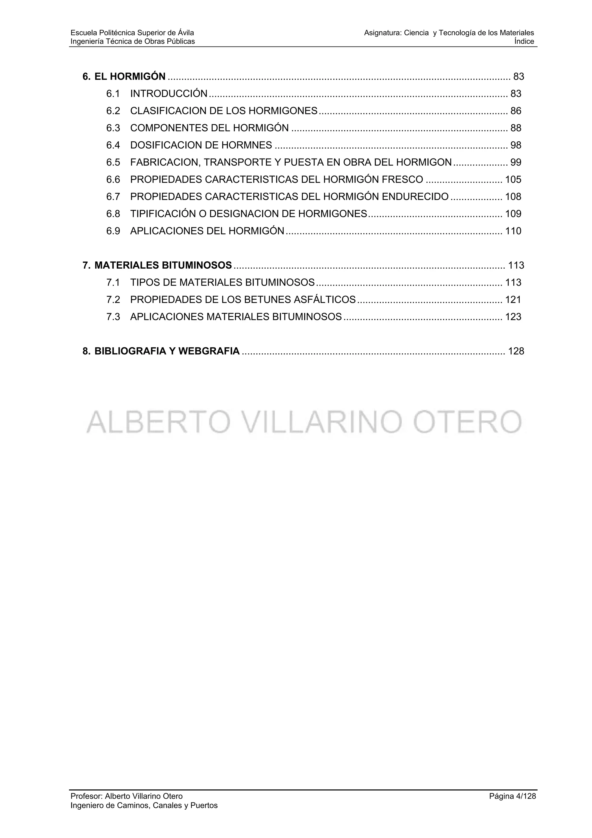 Ciencia y tecnología de los materiales [ing. alberto villarin] | PDF
