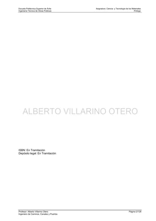 Ciencia y tecnología de los materiales [ing. alberto villarin] | PDF