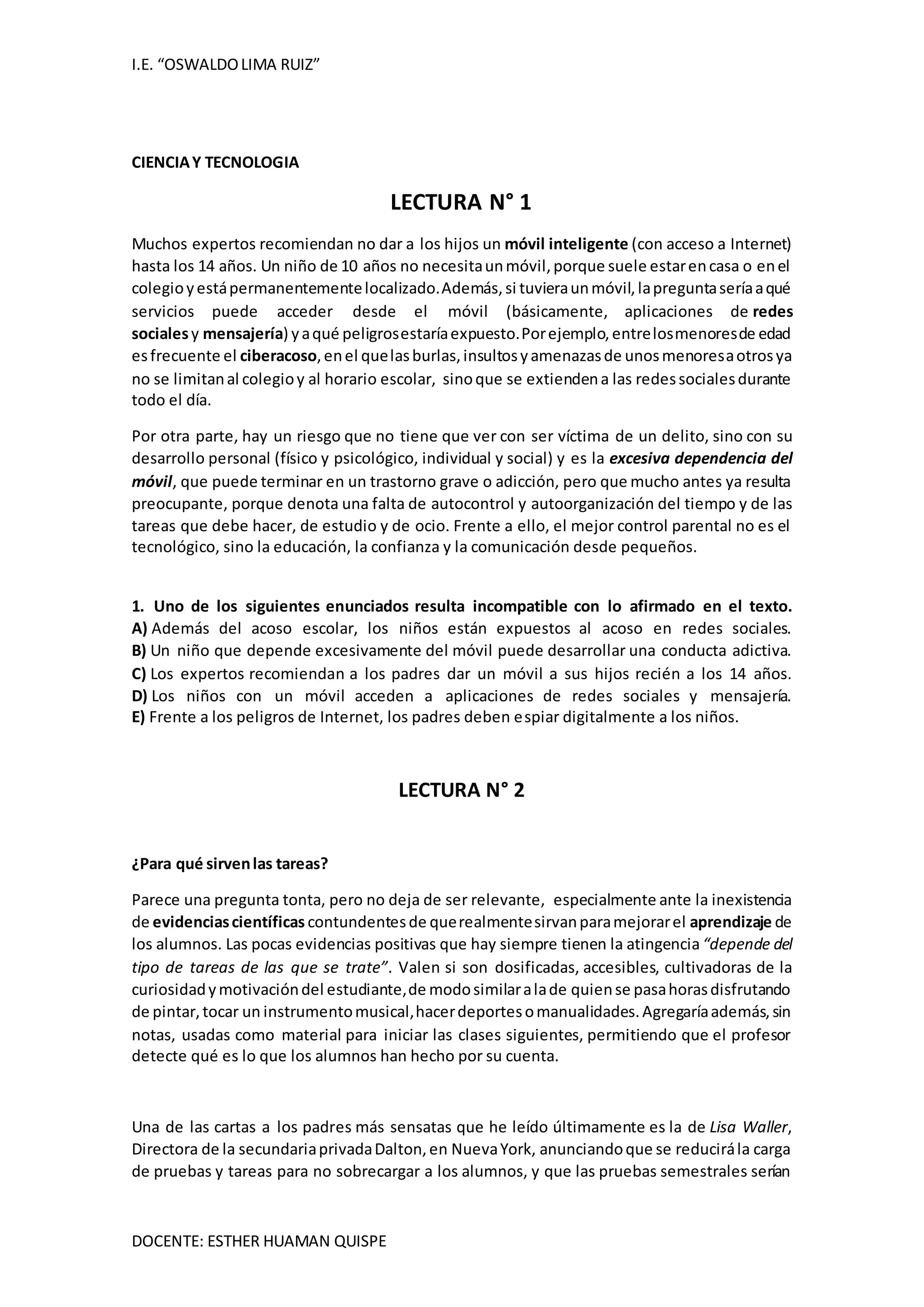 CIENCIA Y TECNOLOGIA comprension lectora.docx