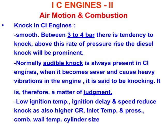 Ci engine combustion chamber | PPTX