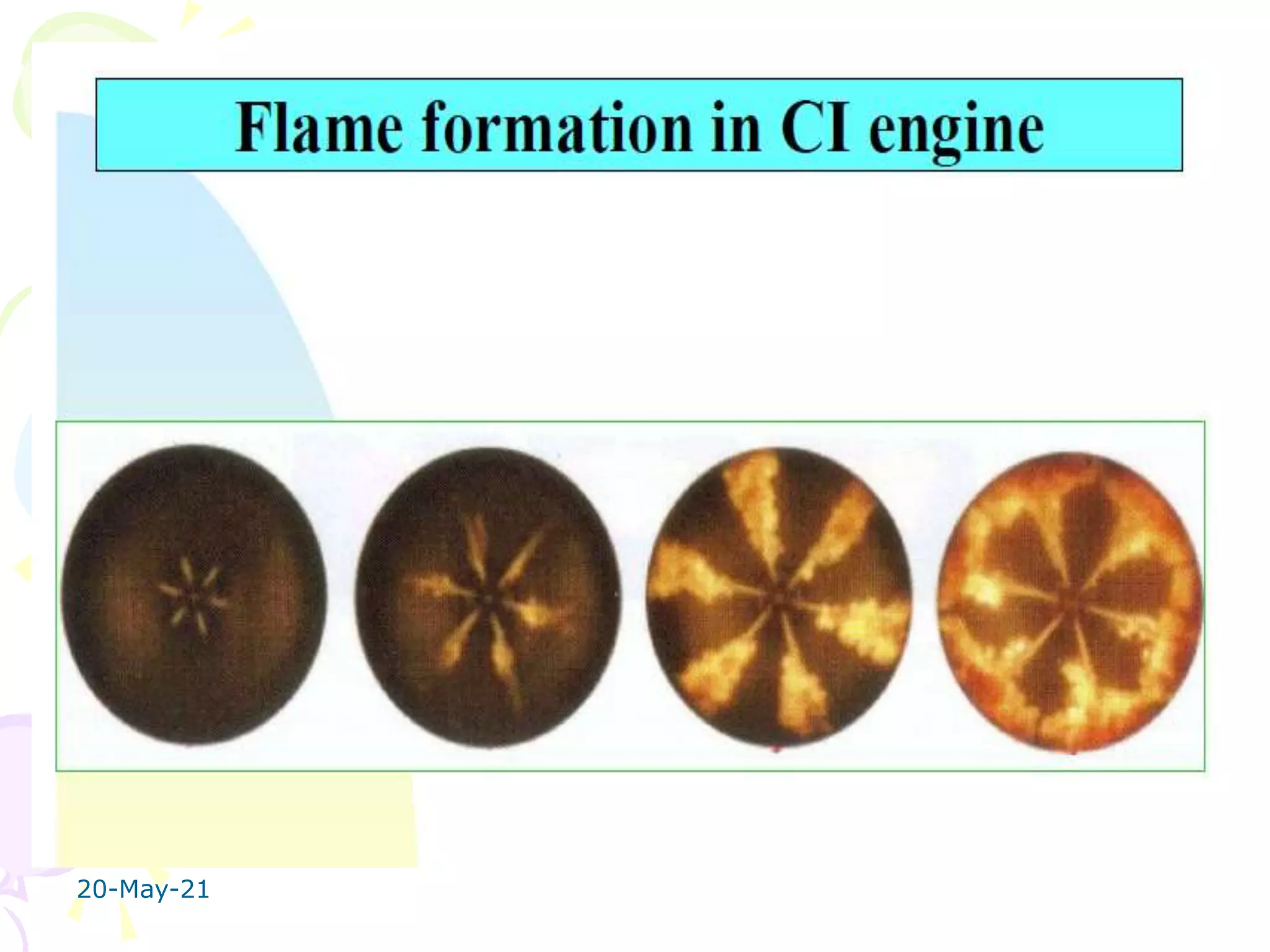 CI engine combustion stages and combustion chamber design | PPTX