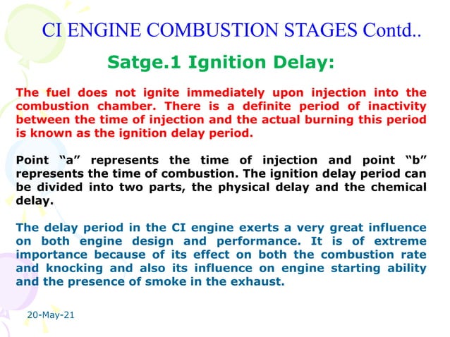 CI engine combustion stages and combustion chamber design | PPTX ...