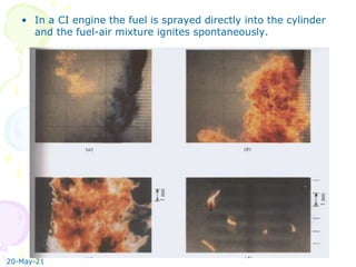 CI engine combustion stages and combustion chamber design | PPTX