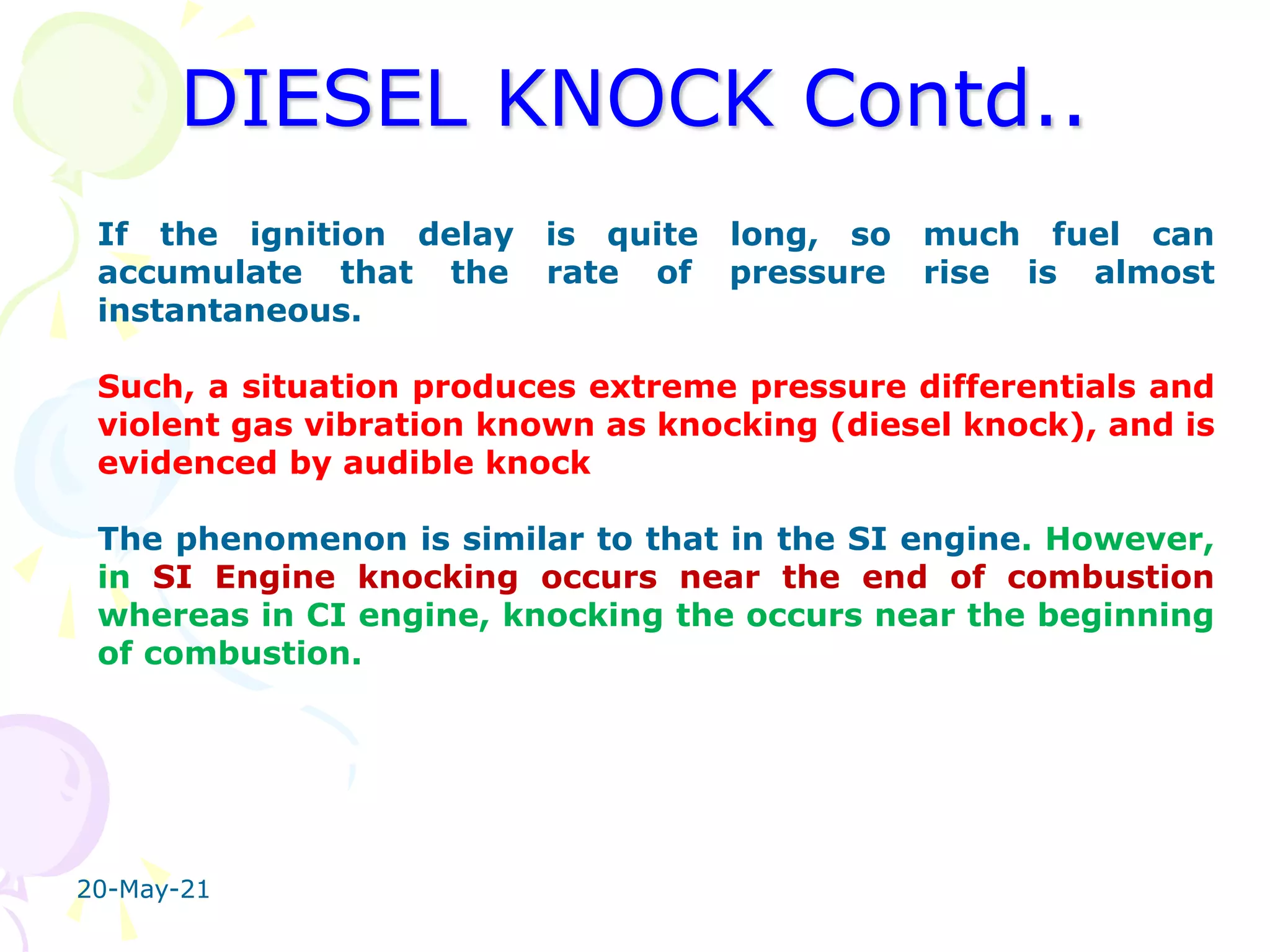 CI engine combustion stages and combustion chamber design | PPT
