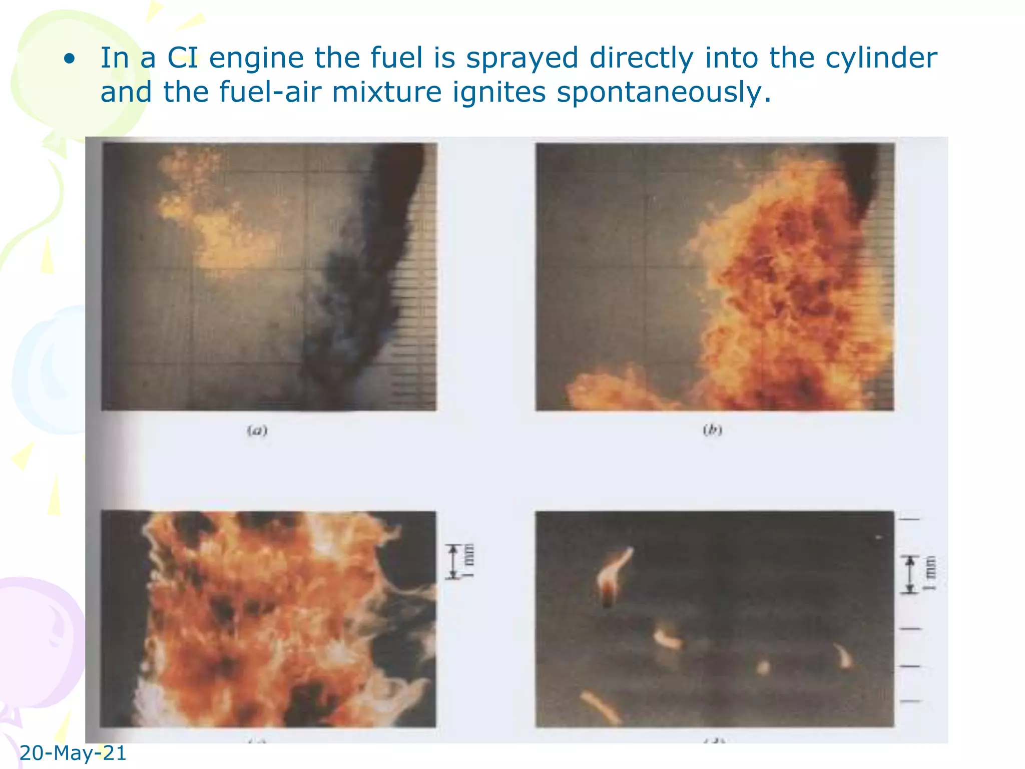 CI engine combustion stages and combustion chamber design | PPT